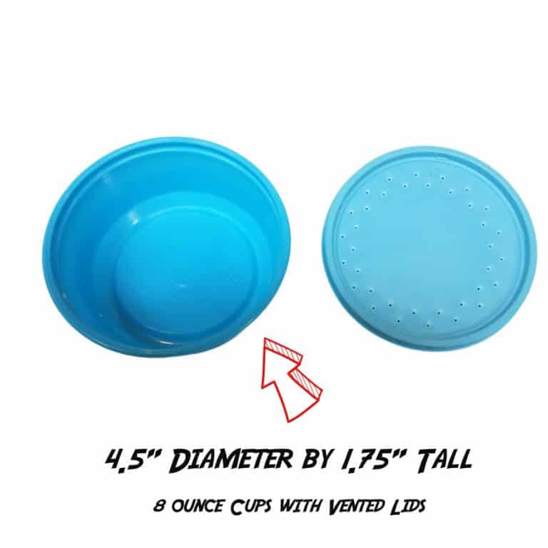 Live Bait Containers with Vented Lids - Iowa Worm Composting